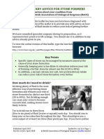 BAUS Dietary Guide for Kidney Stones | PDF | Foods | Urine