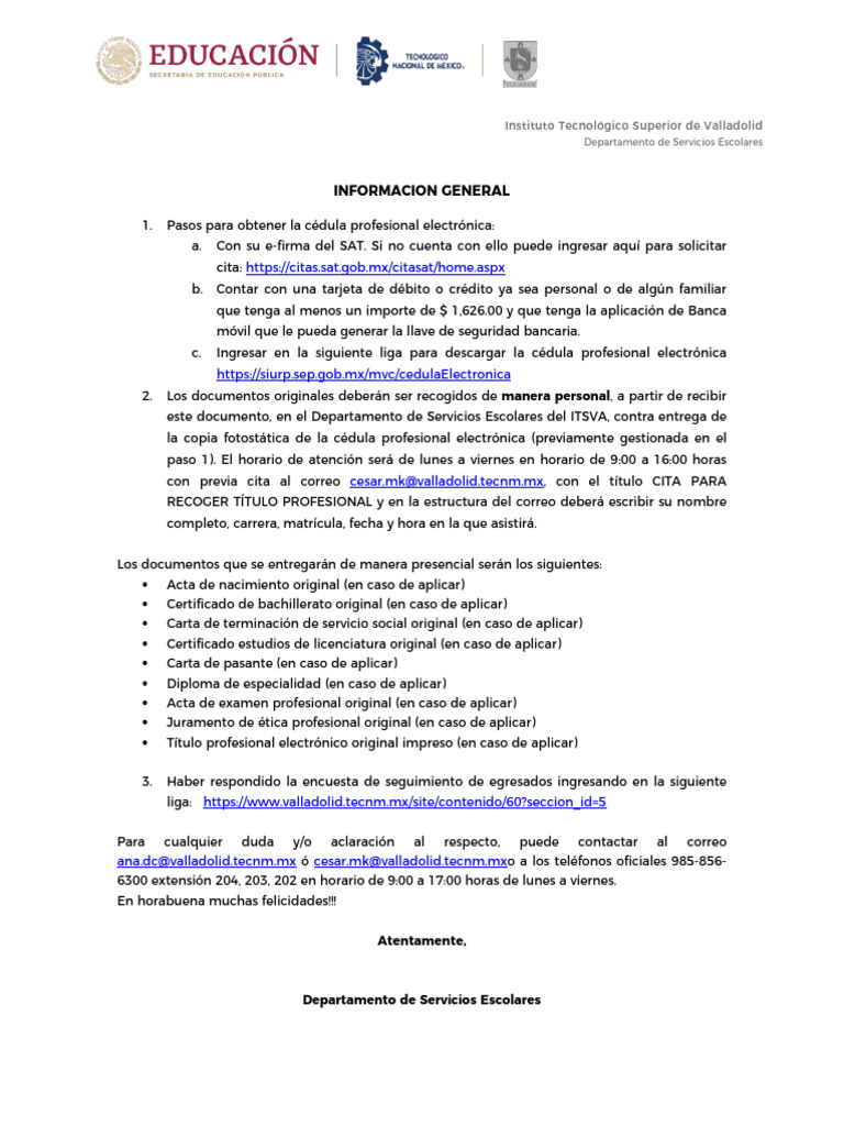 Información General Cédulas 2023 | PDF | Industrias de servicio
