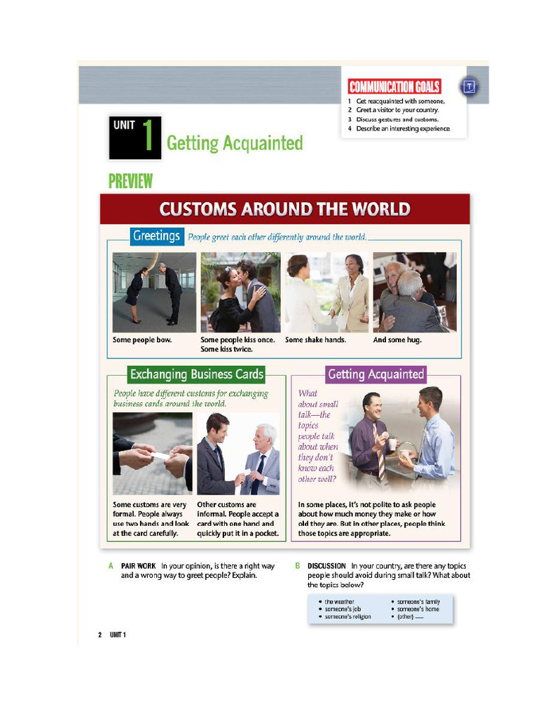 UNit 1 Top Notch | PDF