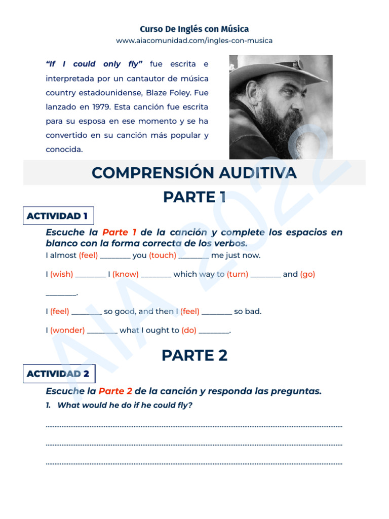 AIA - If I Could Only Fly - PDF - Spanish Version | PDF