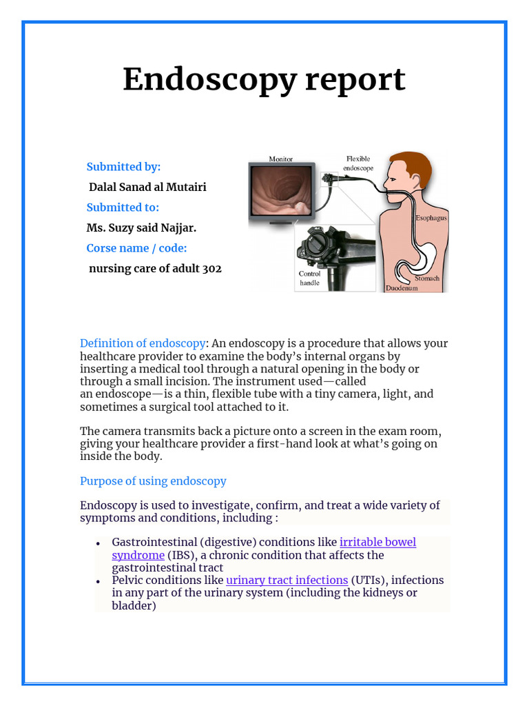 Endoscopy 1 | PDF | Gastroenterology | Endoscopy