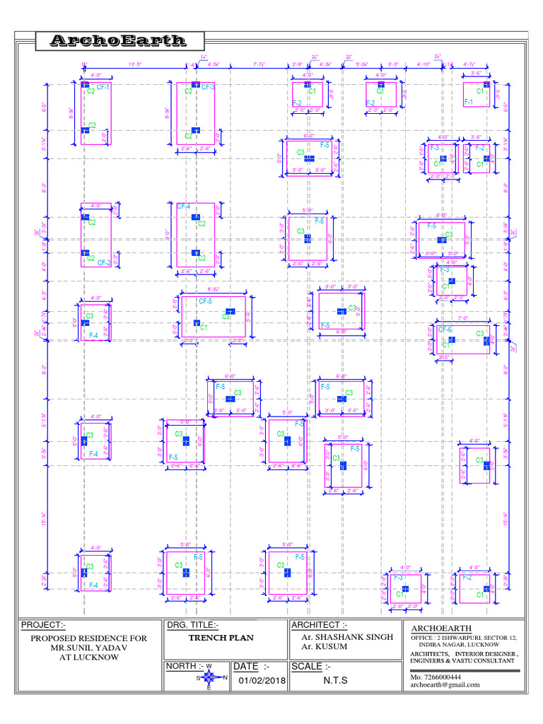TRENCH PLAN-Model | PDF
