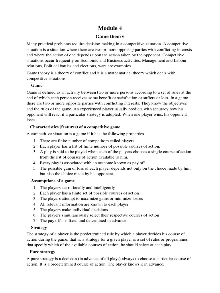 Mod 4 | PDF | Mathematical And Quantitative Methods (Economics ...