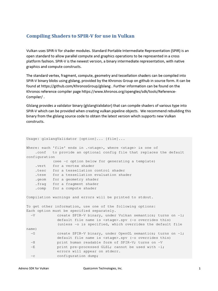CompilingShadersToSPIR V | Download Free PDF | Shader | Computer Engineering