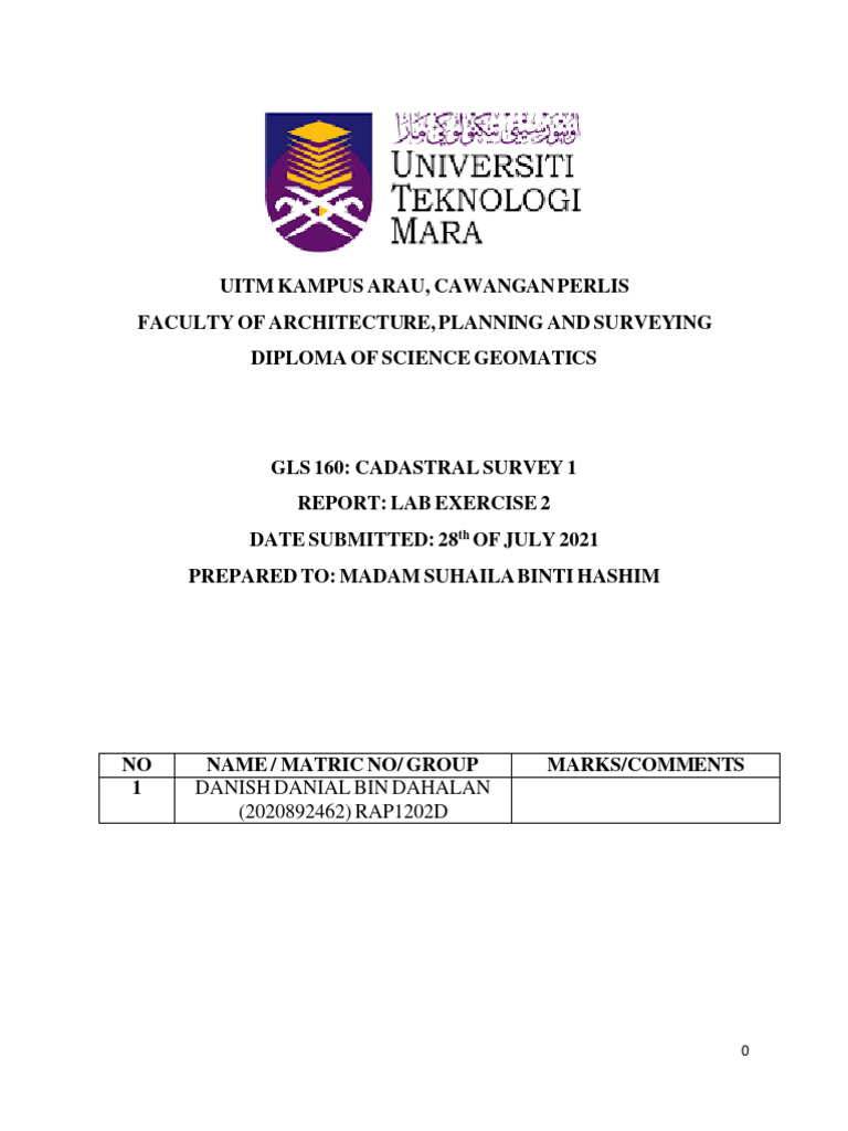 Practical Report Gls 160 | PDF | Surveying | Metrology