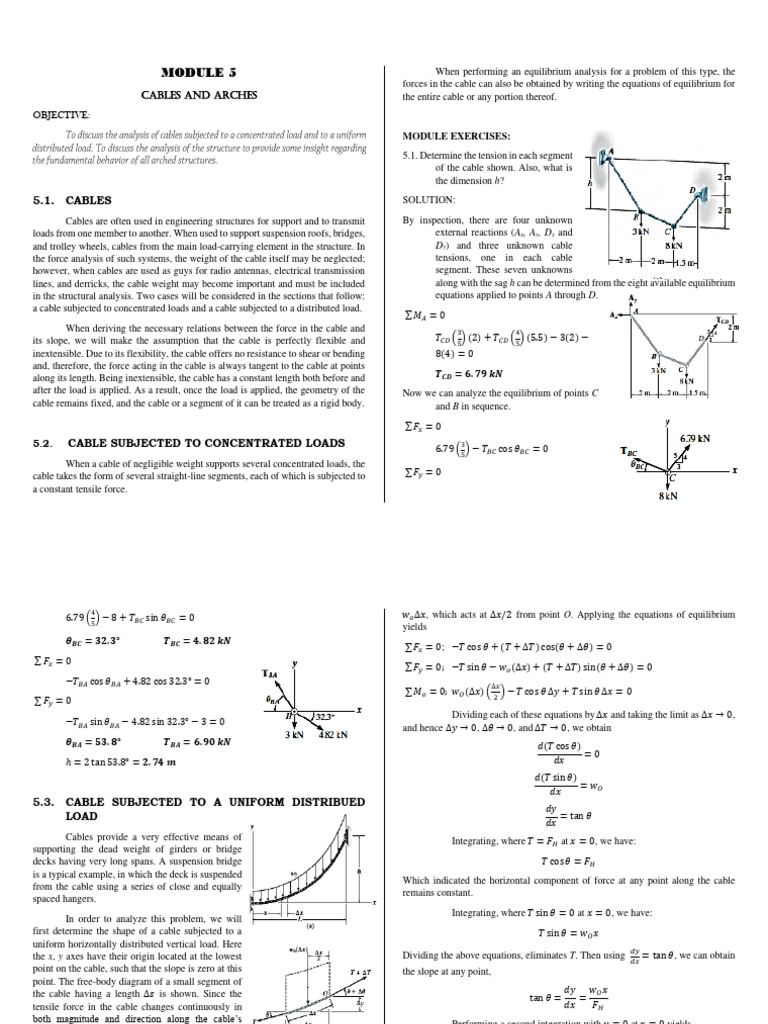 Module 5 TOS | PDF | Bending | Mechanics