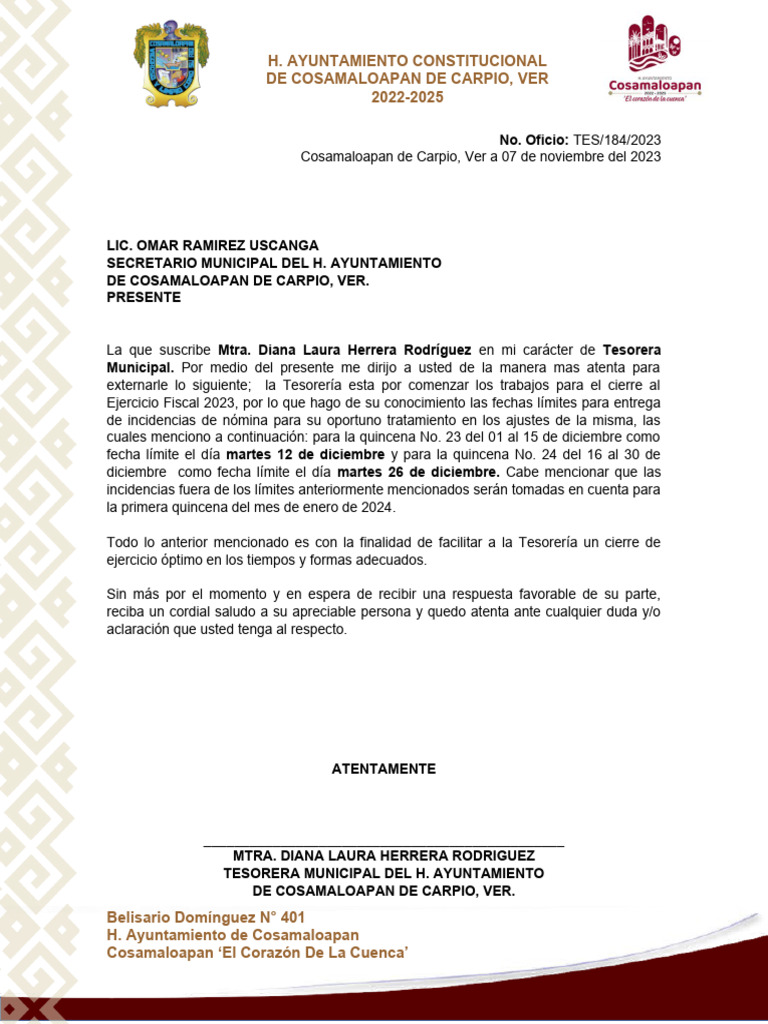 Oficios Editable | PDF