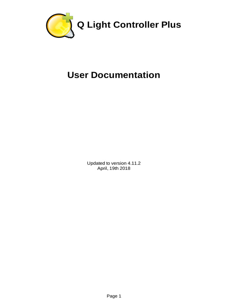 QLC+ 4.11.2 User Guide & Features | PDF | Teaching Methods & Materials ...