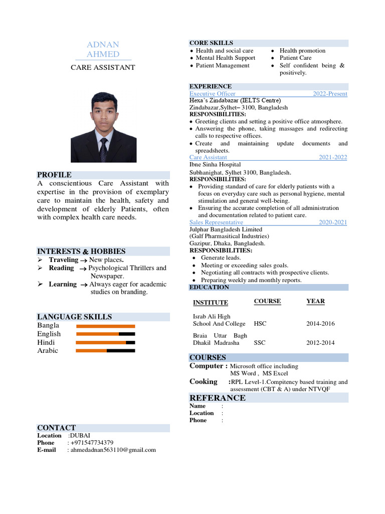 ADNAN CV - PDF 123 | PDF | Health Care | Social Programs