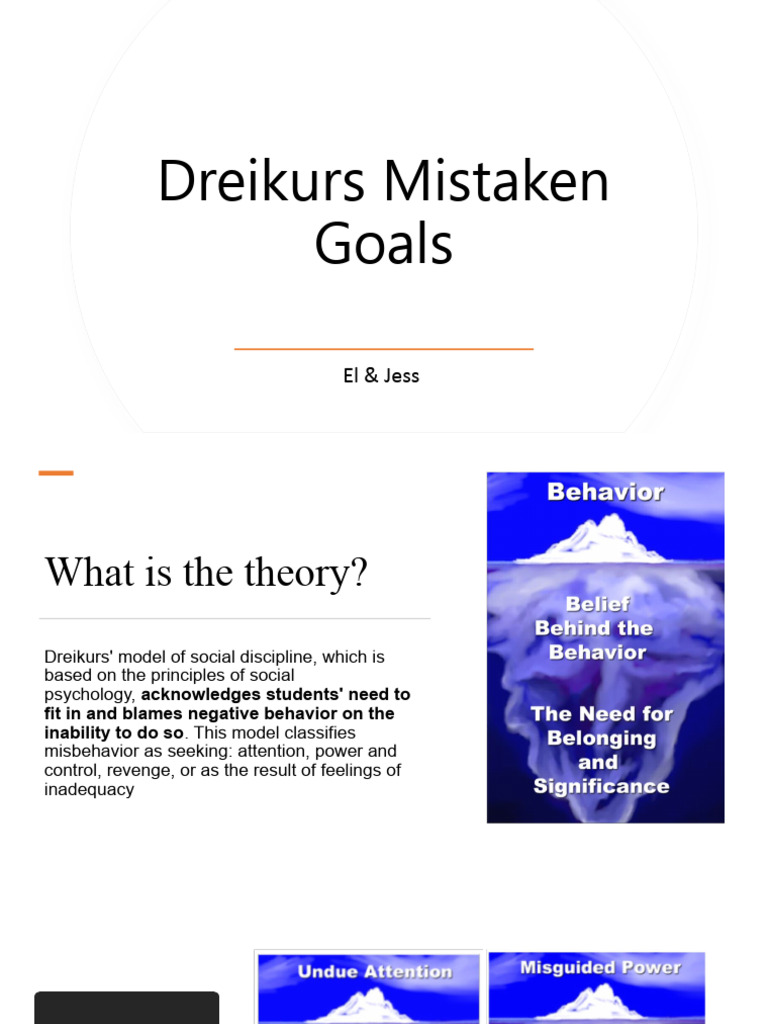 Understanding Dreikurs' Mistaken Goals | PDF | Career & Growth | Self ...
