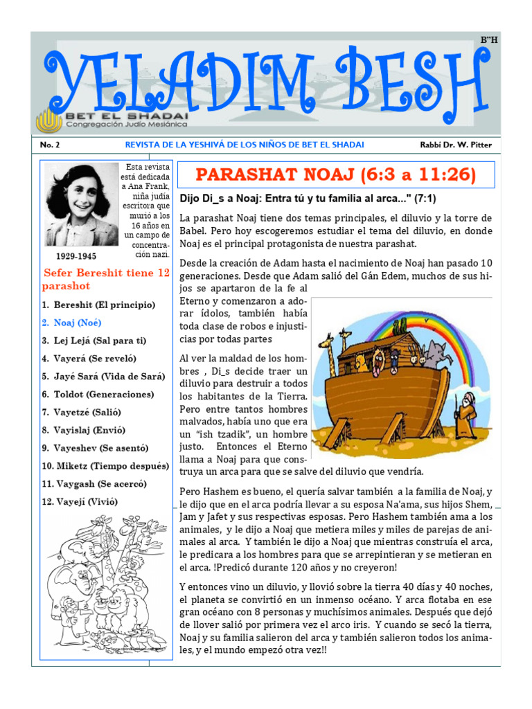 La Historia de Noaj y el Diluvio | PDF | Noé | Arca de Noé