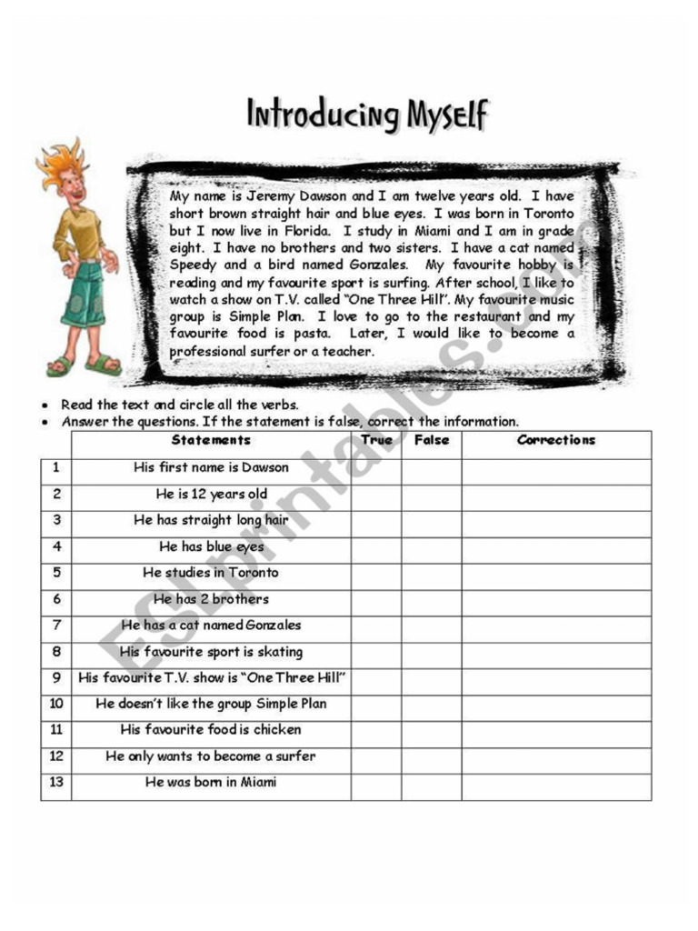 Introducing Myself | PDF