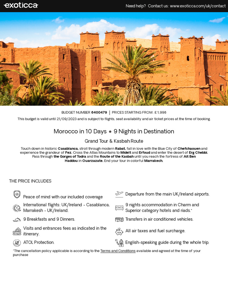 Grand Tour & Kasbah Route - pg1 | PDF