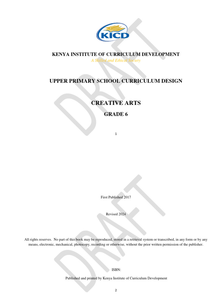 Grade 6 Creative Arts Curriculum Design | PDF | Learning | Rhythm
