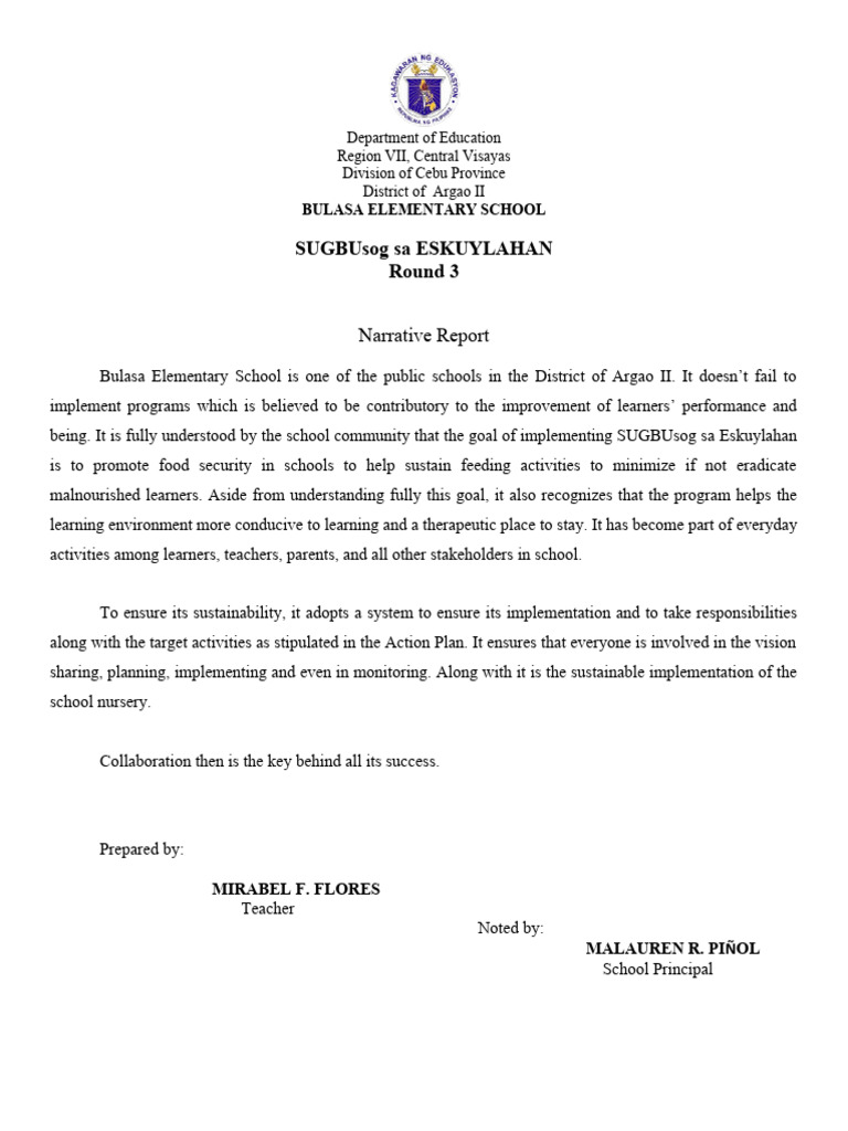 Bulasa Es Sugbusog | PDF