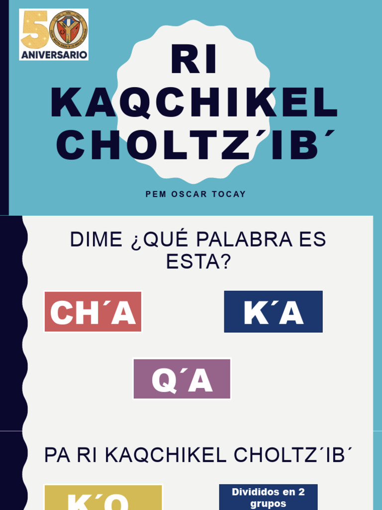 Vocales y consonantes en kaqchikel | PDF | Artes del Lenguaje y ...
