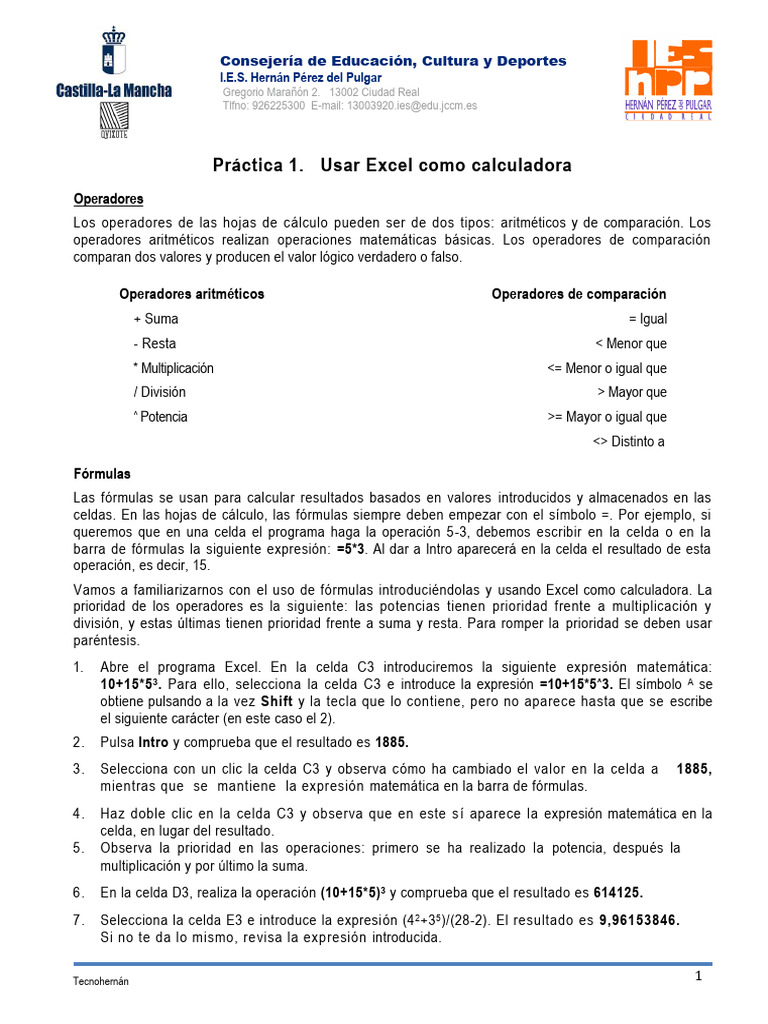 Excel Cuarto Practica1 | PDF
