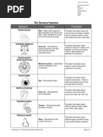 Our 8 Sensory Systems | PDF | Senses | Taste