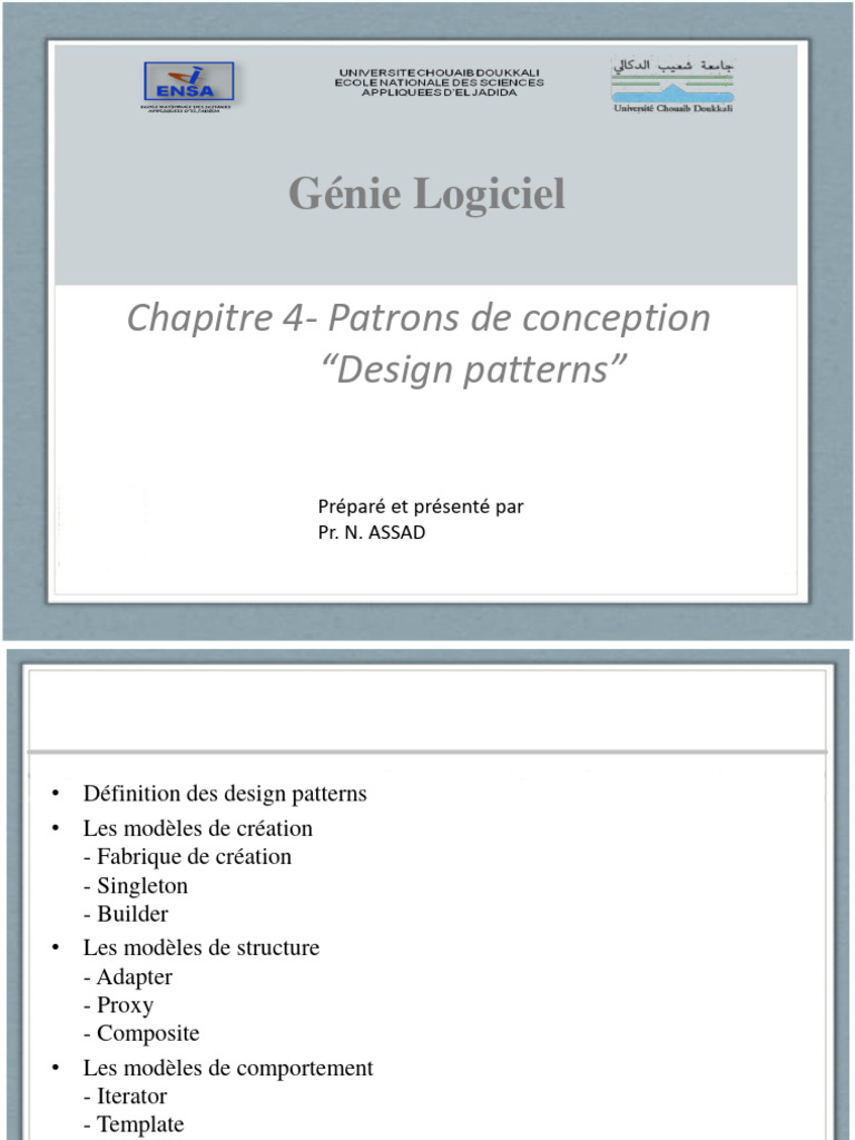 CH4-Design Patterns | PDF | Classe (informatique) | Patron de conception