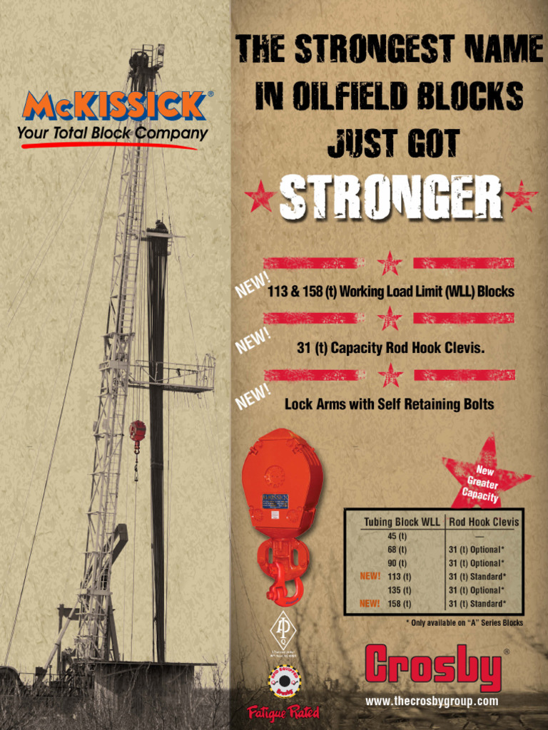 Crosby Oil Field Lifting Blocks Metric | PDF | Manufactured Goods