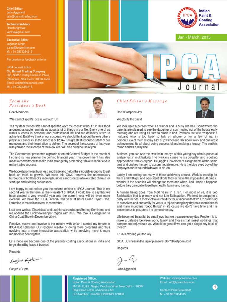 IPCA Journal Jan-March 2015 | PDF | Shale Gas | Natural Gas