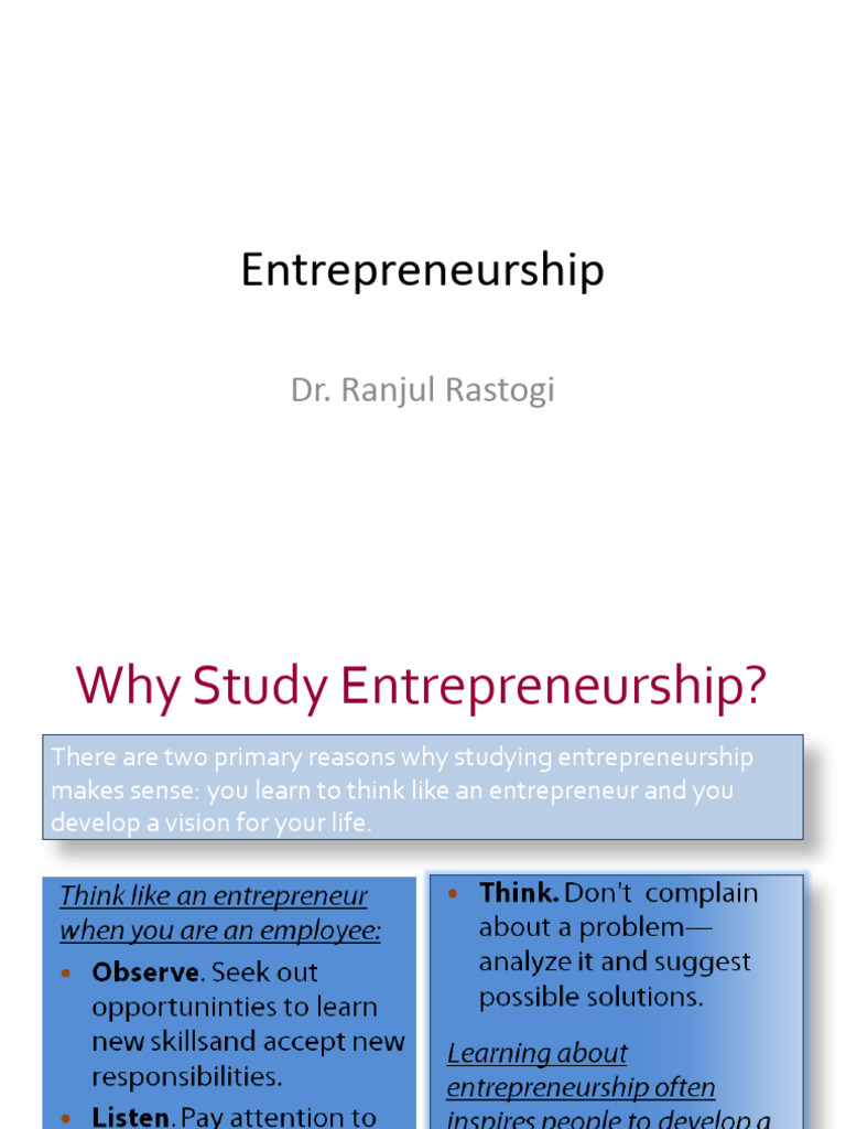 Entrep Meaning &caracteristics - Students | PDF | Entrepreneurship ...