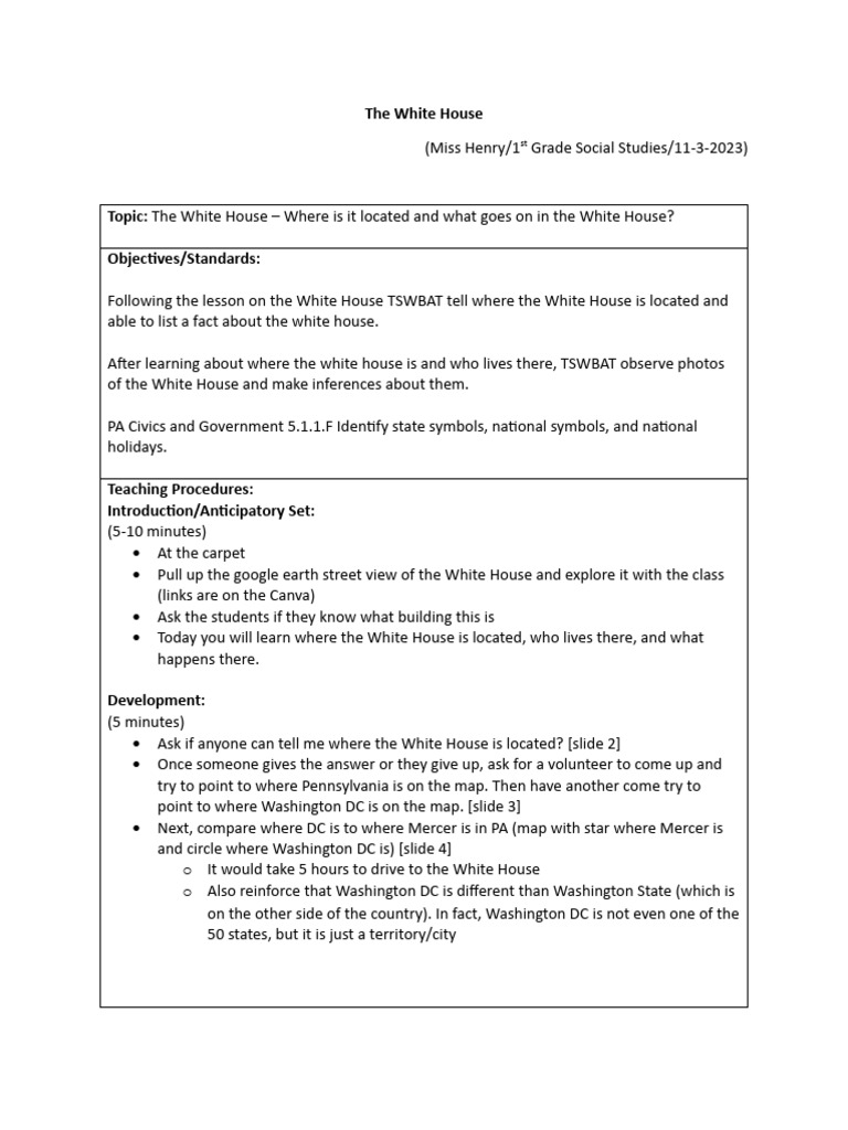 The White House | PDF