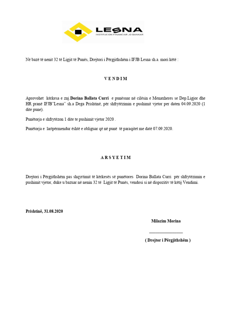 Pushim Vjetor 04.09.20 | PDF