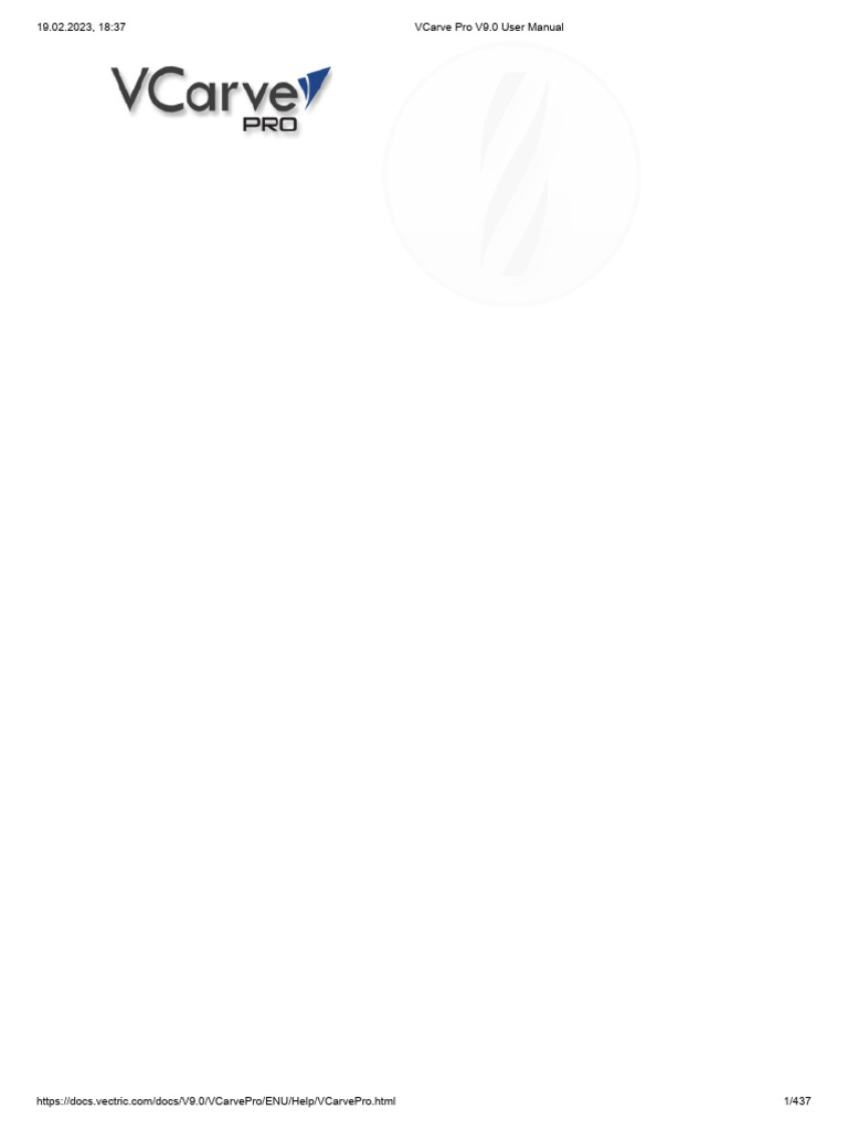 VCarve Pro V9.0 User Manual | PDF | 3 D Computer Graphics | Computer File