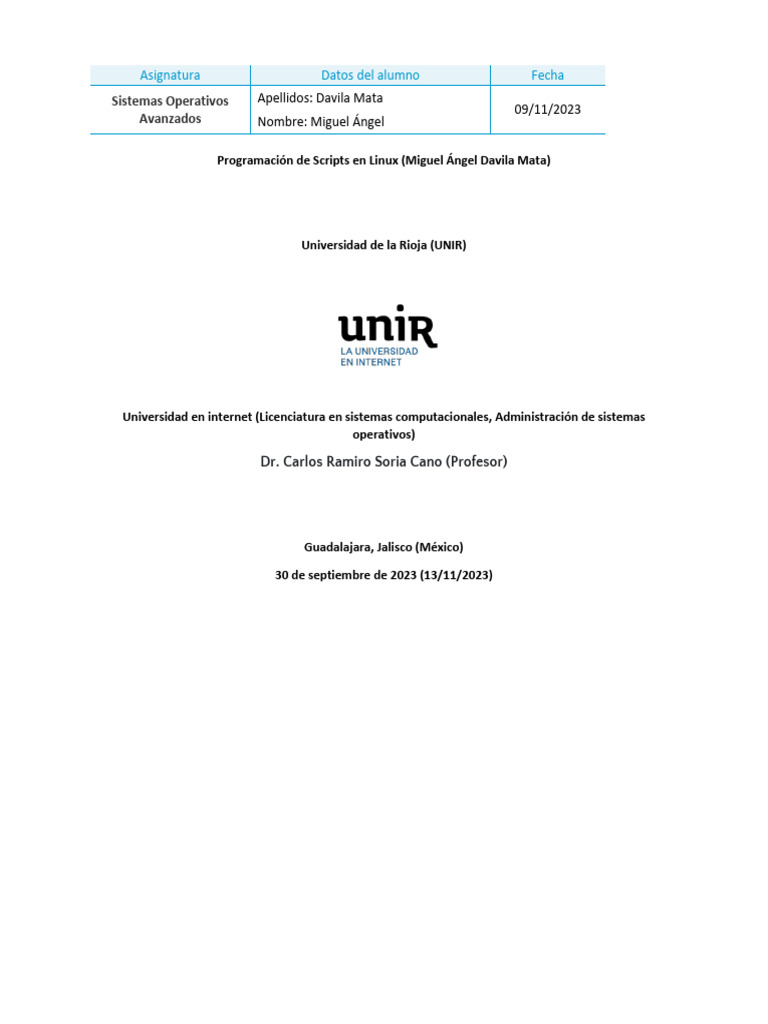 Programación De Scripts En Linux Descargar Gratis Pdf Arquitectura