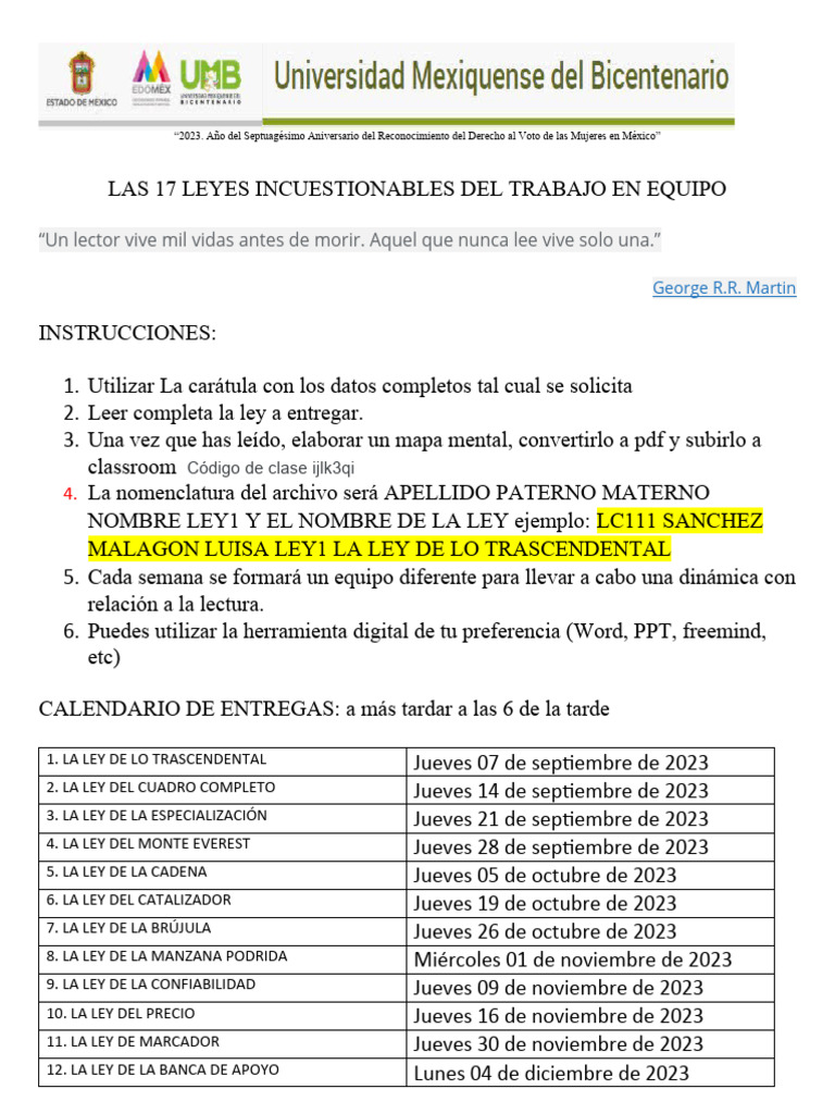 Libro de Las 17 Leyes lc111 Admin Gral | PDF