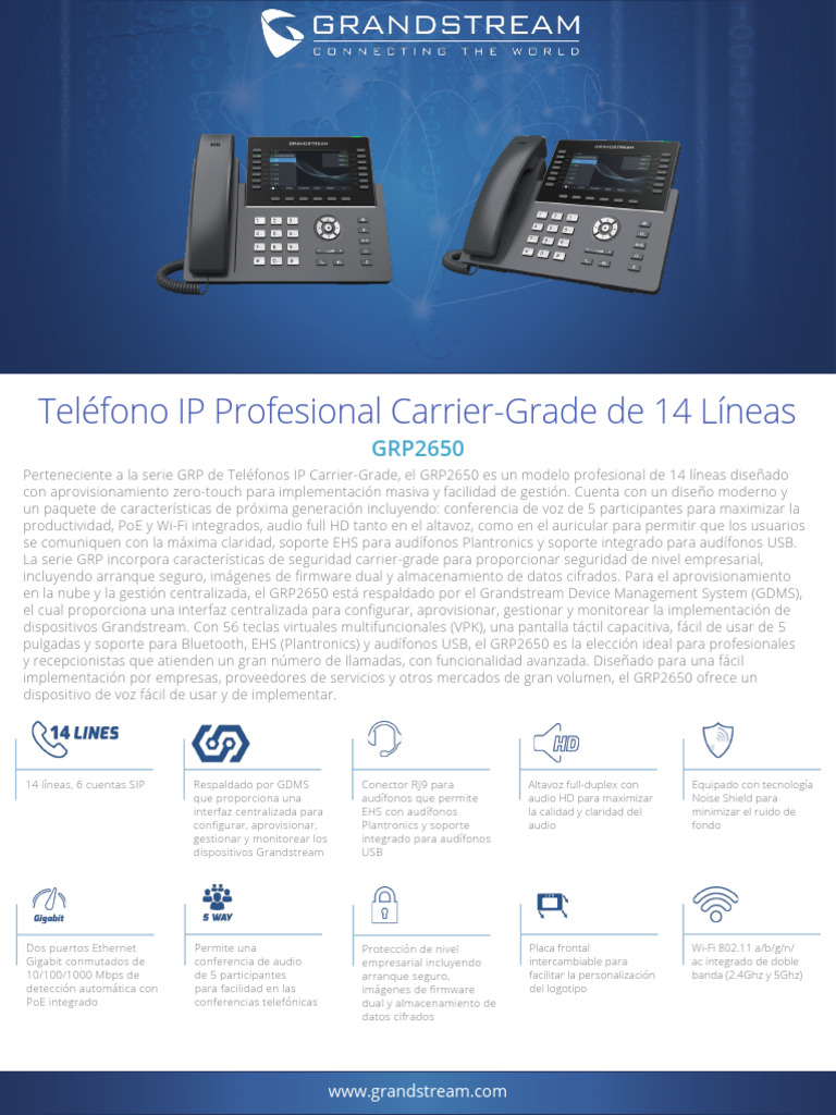 Datasheet GRP2650 Spanish | PDF | Ieee 802.11 | USB