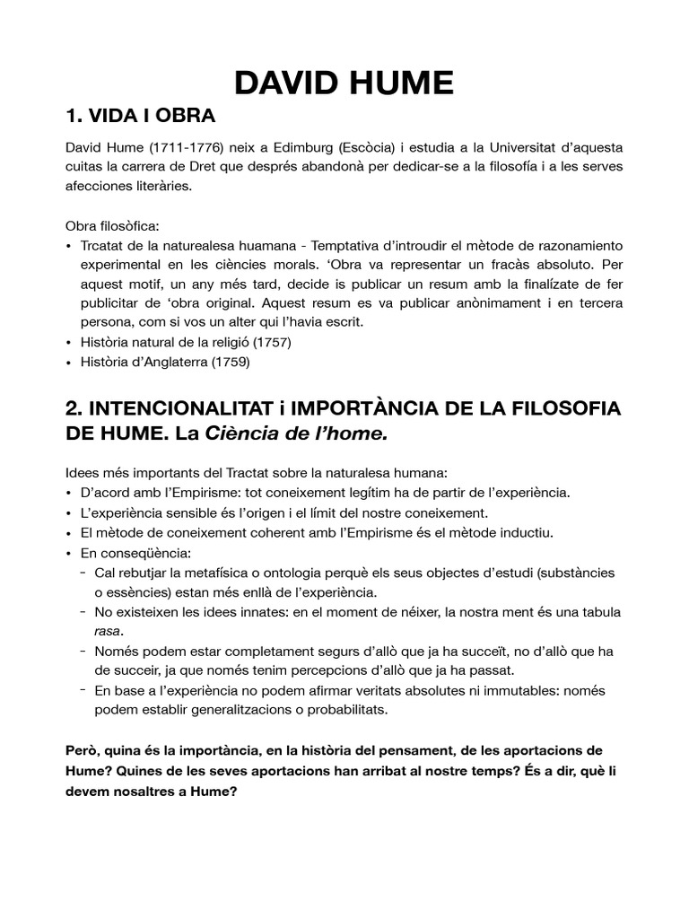 David Hume | PDF