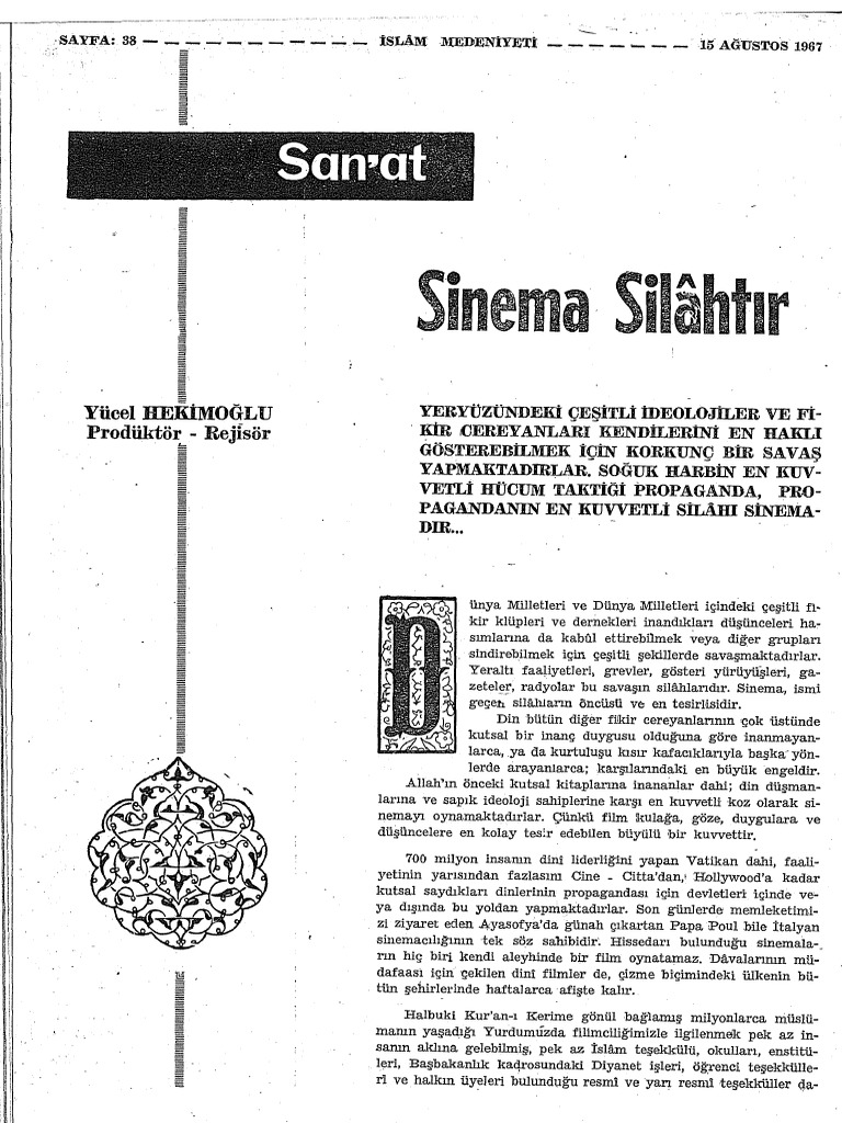 Sinema Silahtır | PDF