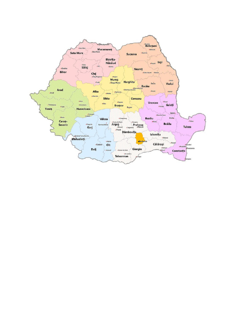 Harta Orase Romania | PDF