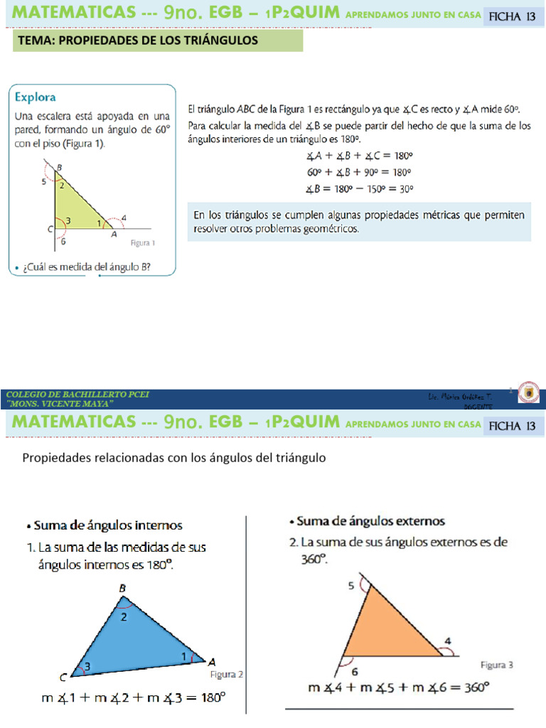 Matem 9no FICHA 13 1P2QMONICA ORDÓÑEZ1 | PDF