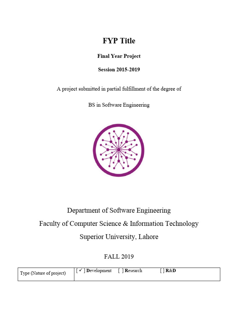 Final year project Template | PDF