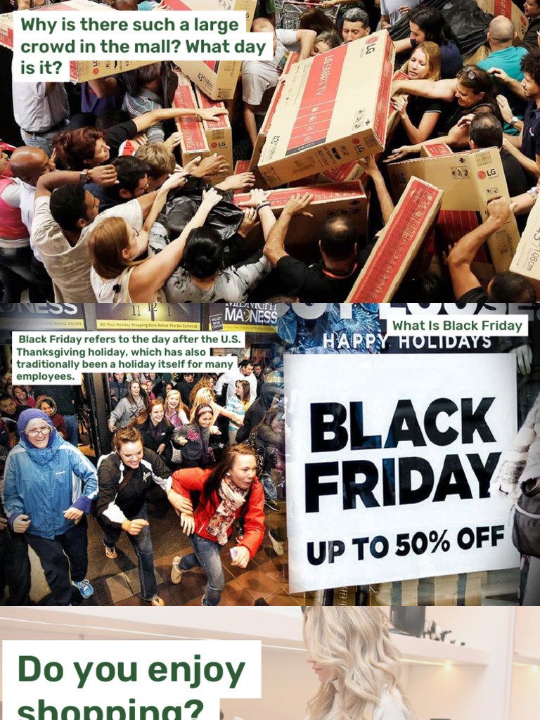 Black Friday Lesson Pre-Intermediate | PDF | Black Friday (Shopping)