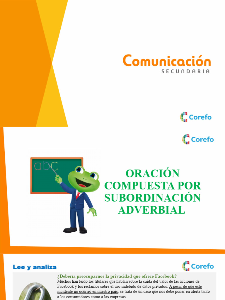 Oración Compuesta Por Subordinación Adverbial | PDF | Adverbio ...