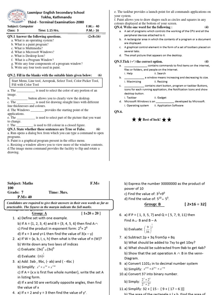 Computer Class 3 Third Download Free Pdf Window Computing Operating System 