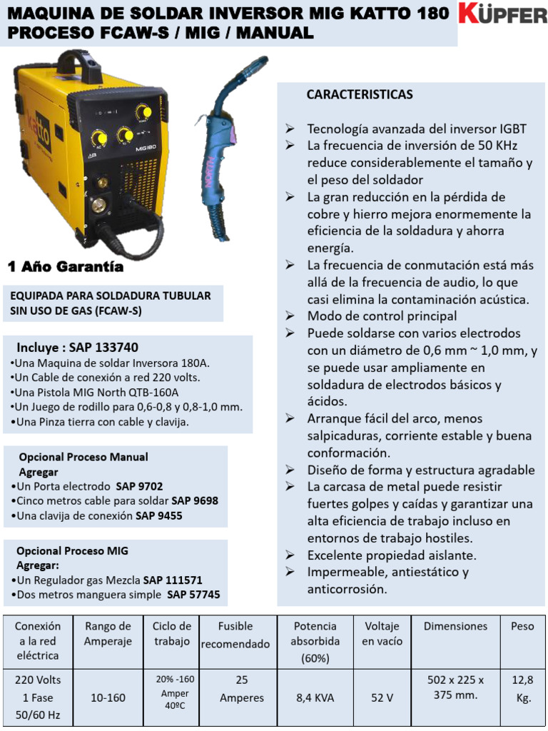 Katto Mig 180 N240 | PDF