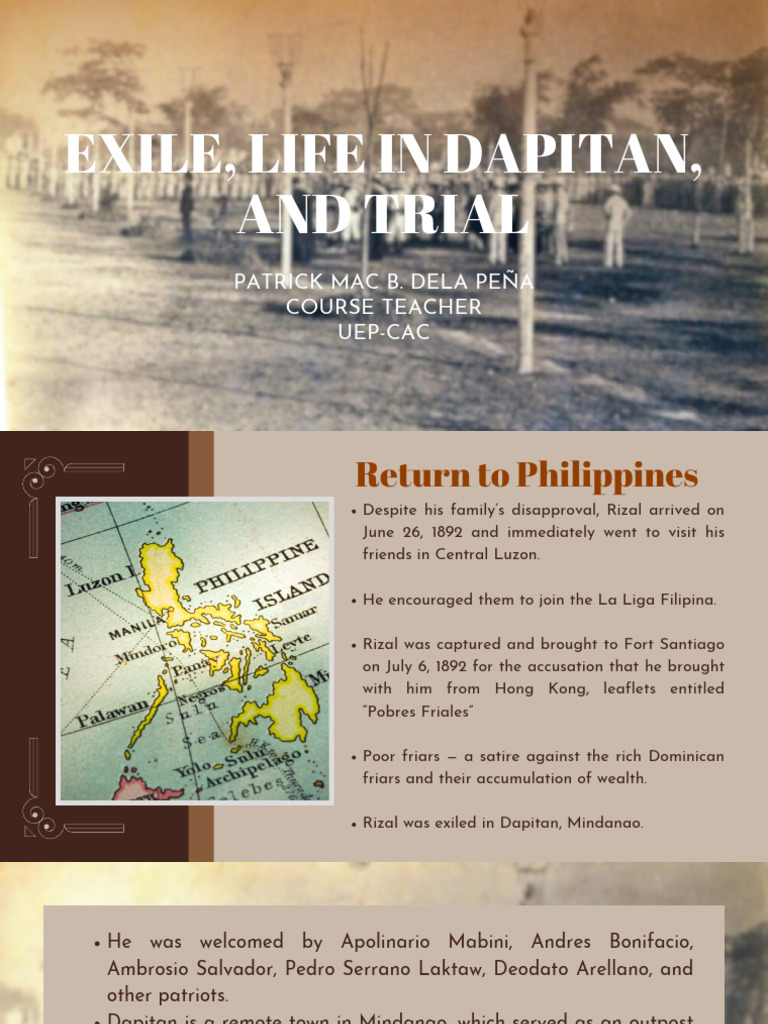 Exile, Life in Dapitan, and Trial | PDF | Philippines