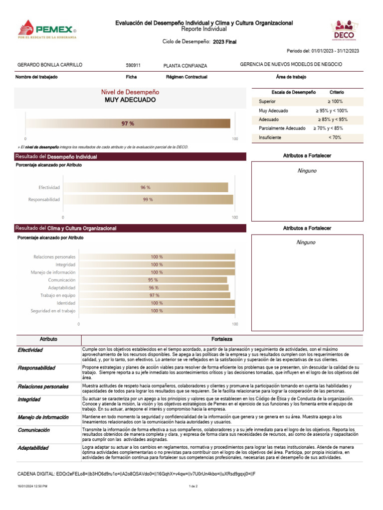 Deco Reporte Final 2023 | PDF | Business