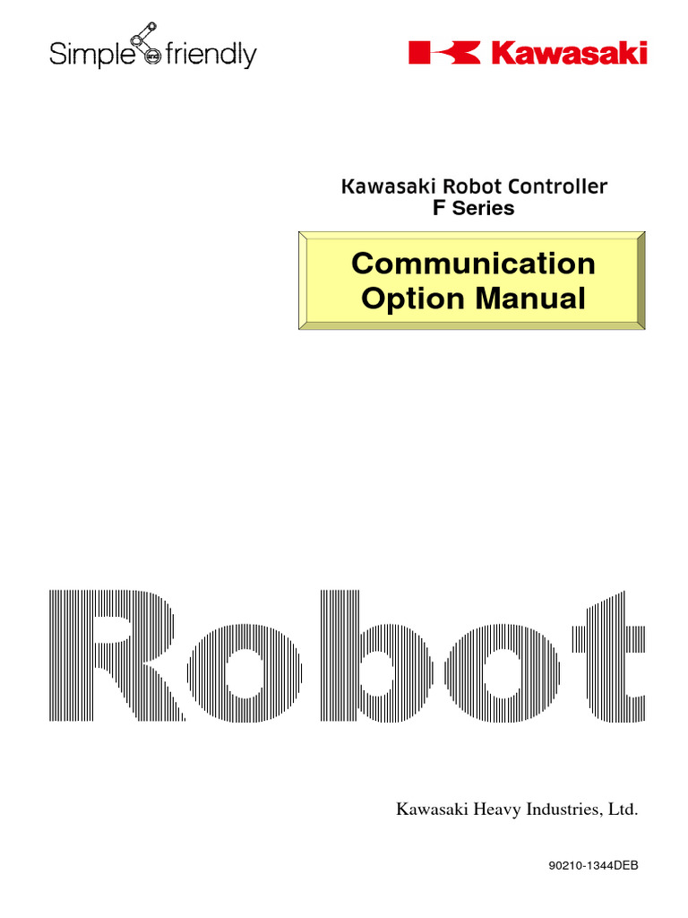 Communication Option Manual - Kawasaki Robot Controller F Series | PDF | Network Socket ...
