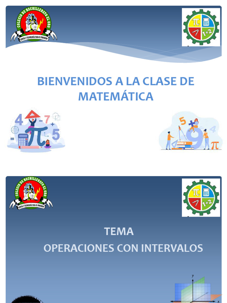 Operaciones Con Intervalos - 23-01-2024 | PDF | Intervalo (Matemáticas) | Desigualdad (Matemáticas)