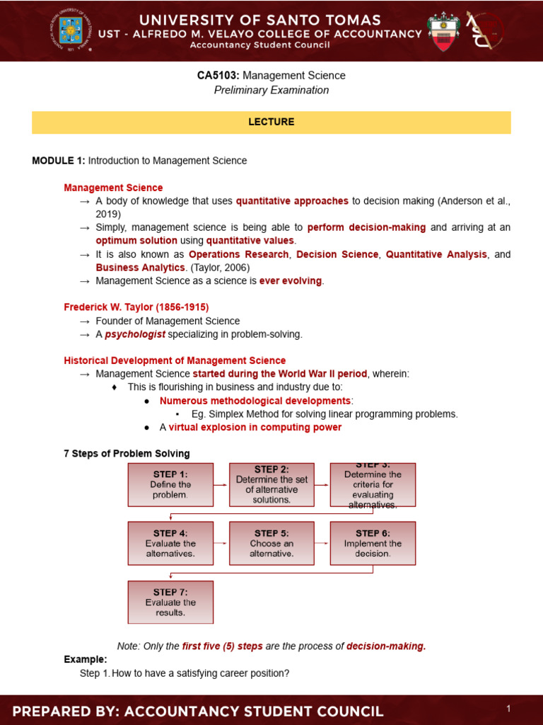 Introduction to Management Science | PDF | Forecasting | Dependent And ...