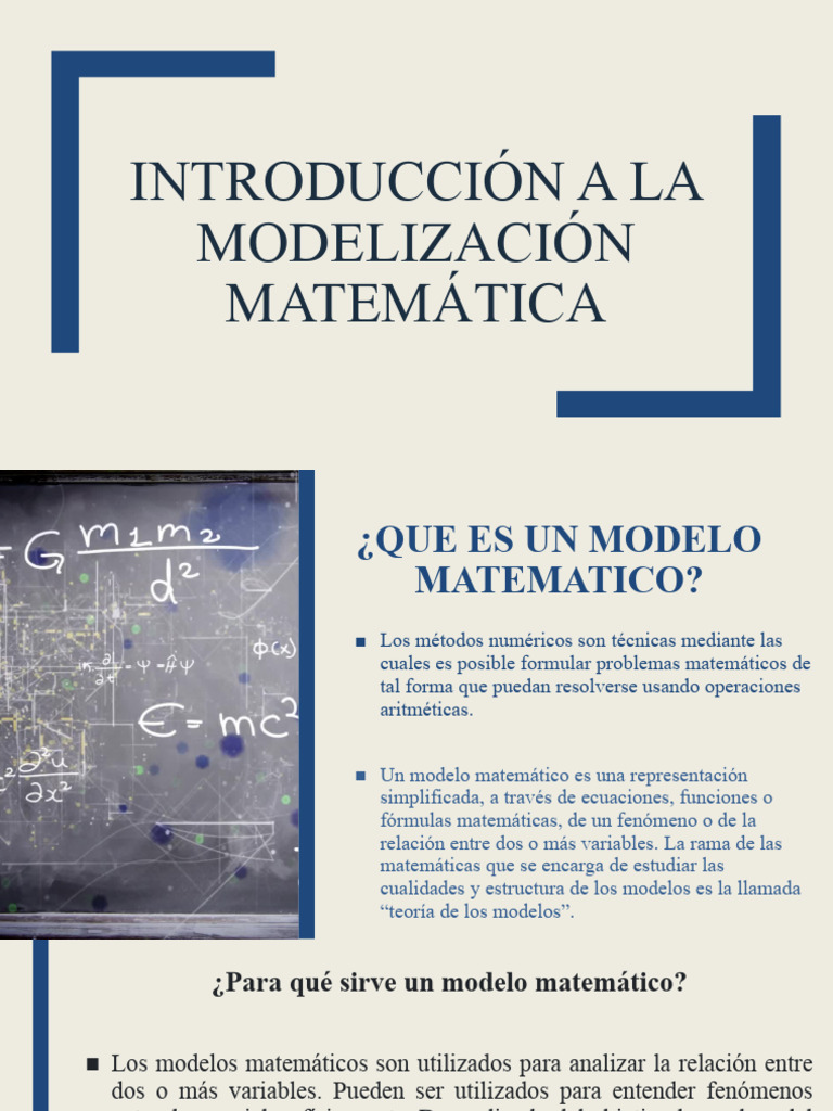 Introducción A La Modelización Matemática | PDF