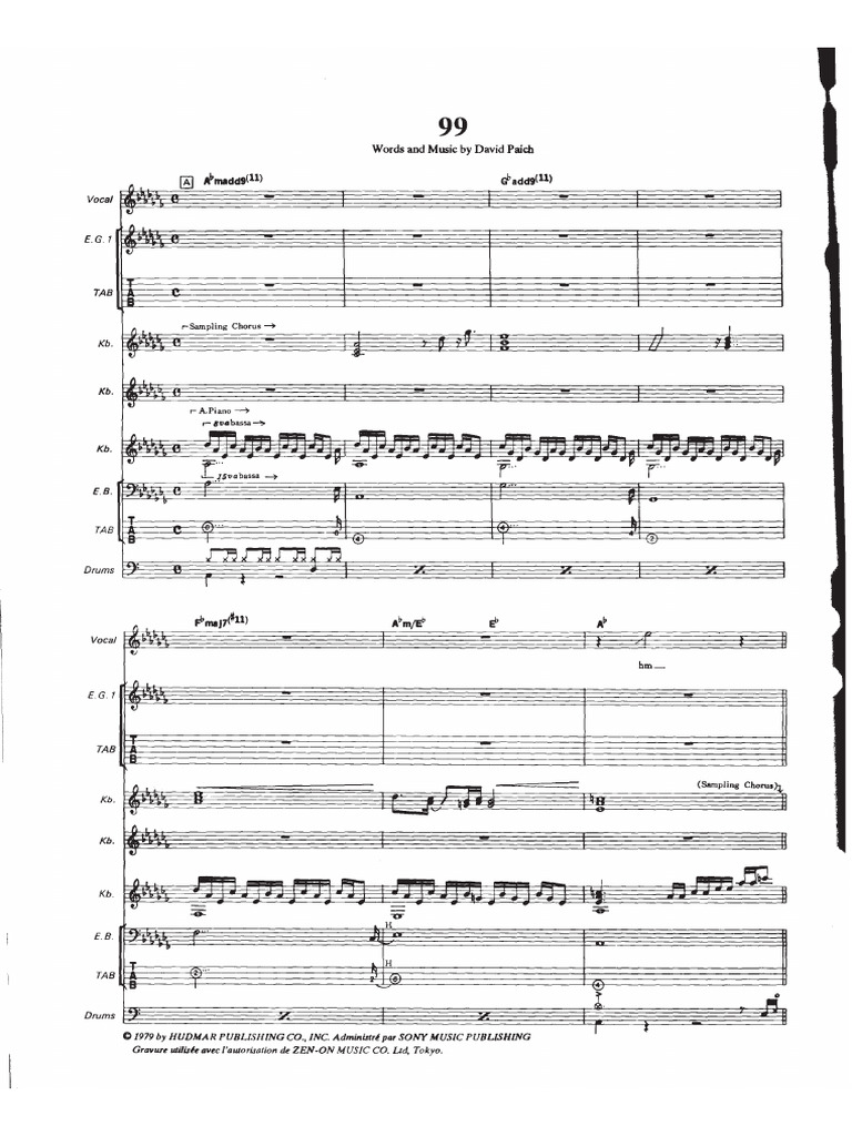 Toto 99 SheetMusic365 | PDF
