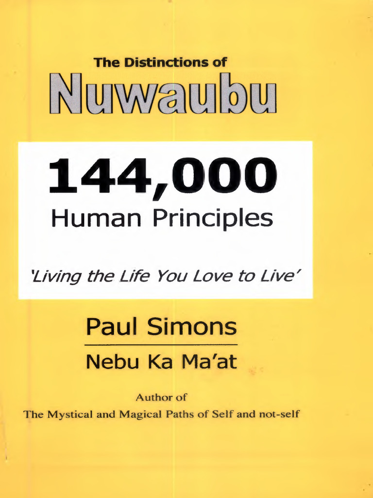 The Distinctions of Nuwaupu - 144,000 Human Principles | PDF