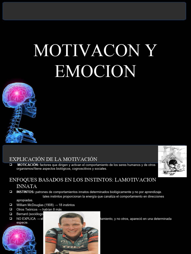 Motivacion y Emocion | PDF | Las emociones | Motivacional